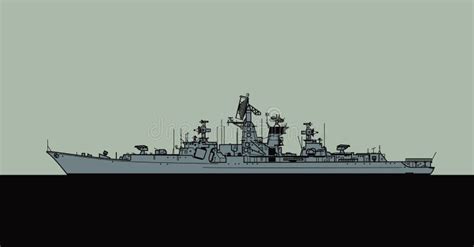 Project 1134a Berkut A Soviet Navy Kresta Ii Class Anti Submarine Cruiser Stock Vector