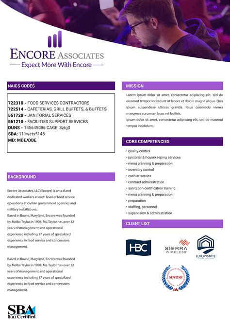 Capability Statement On Behance