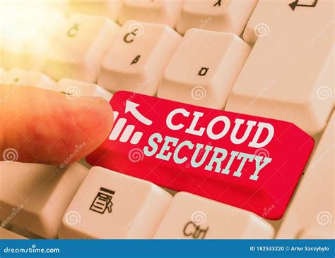Word Writing Text Cloud Security Business Concept For Protect The