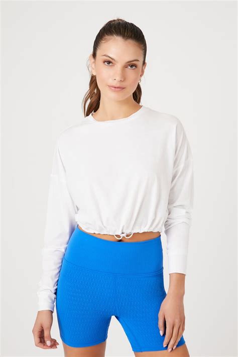Active Toggle Drawstring Crop Top Forever21us