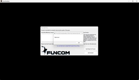 Ue4 Fatal Crash Error On Launch Pc Bug Reports Funcom Forums
