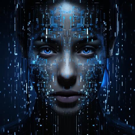 Premium Ai Image The Face Of A Woman With Blue Eyes Is Shown In Front