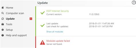 Modules Update Failed Eset Internet Security And Eset Smart Security Premium Eset Security Forum