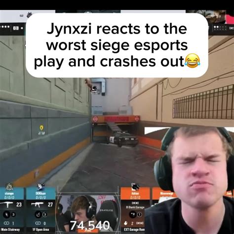 Jynxzi Reacts To Epic Rainbow Six Siege Fail Tiktok