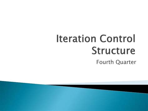 Ppt Iteration Control Structure Powerpoint Presentation Free