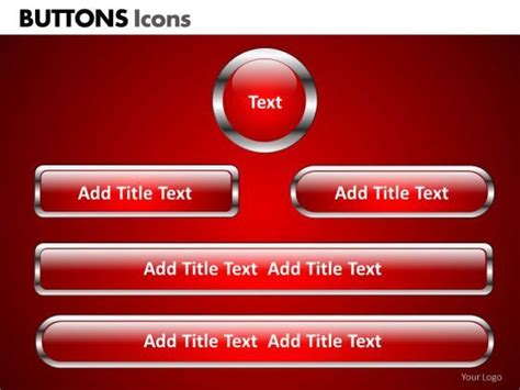 PowerPoint Process Corporate Designs Buttons Icons Ppt Design Slides