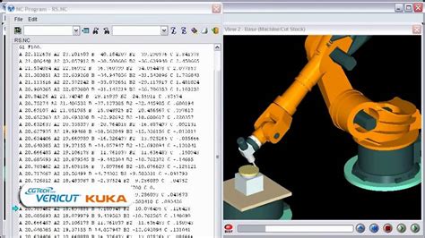 Kuka Robot Milling Cnc Simulation With Vericut Youtube
