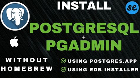 How To Install Postgresql And Pgadmin On Mac M1m2 Easy Installation Of