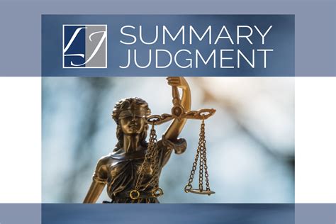 Summary Judgment Legal