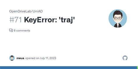 Keyerror Traj · Issue 71 · Opendrivelabuniad · Github
