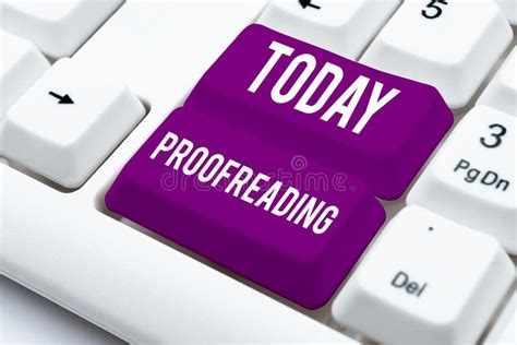 Conceptual Caption Proofreading Business Overview Act Of Reading And Marking Spelling Grammar