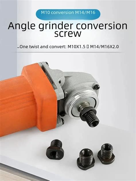 100 Type Electric Angle Grinder Modification Conversion Head M10 To M14 M16 Thread Conversion