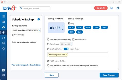Backup SQL Server Data To IDrive Cloud