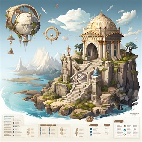Premium Ai Image Ancient Pop Up Ui Greek Mythology Themed Game Mobile