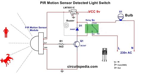 Detector Pir Sensor Buscar Con Google Electronic Circuit Projects Light Sensor Circuit