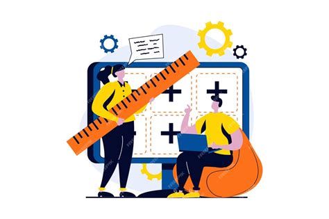 Premium Vector Web Development Concept With People Scene In Flat