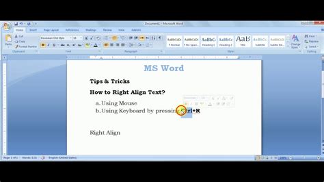 How To Do Microsoft Word Text Alignment YouTube