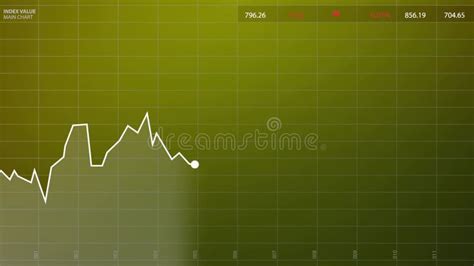Stock Index Chart With A Graph Diagram Display And Monitors Growth And Loss Stock Video Video