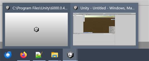 Unity Editor Shows Additional Ghost Window In Taskbar Unity Engine Unity Discussions