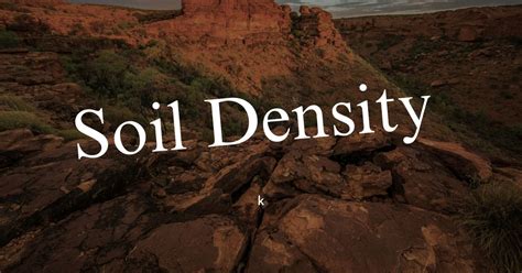 Soil Density