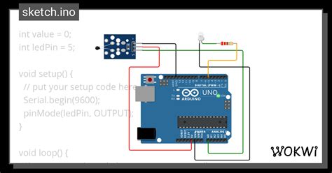 Analog Temp Sensor Wokwi Esp32 Stm32 Arduino Simulator
