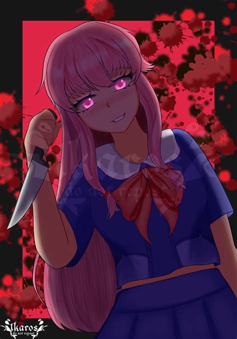 Gasai Yuno Mirai Nikki Drawn By Darth Ikaros Danbooru