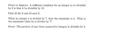 Solved Prove Or Disprove A Sufficient Condition For An
