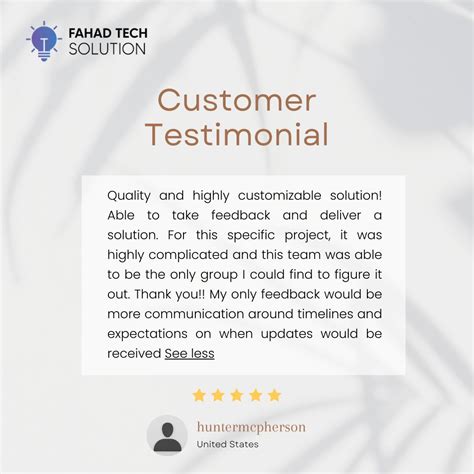 Client Testimonial Fathomtechs Web Solutions Fahad Tech Solution Posted On The Topic Linkedin