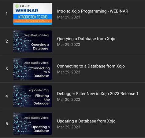 Xojo On Linkedin Videos Programming Database Debugger