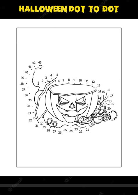 아이들을 위한 할로윈 색칠 공부 페이지 아이들을 위한 라인 아트 색칠 페이지 디자인 프리미엄 벡터