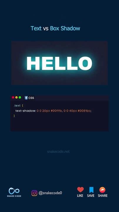 Text Vs Box Shadow Html Css Js Webdev Coding Cssanimation Frontend Programming Htmlcss
