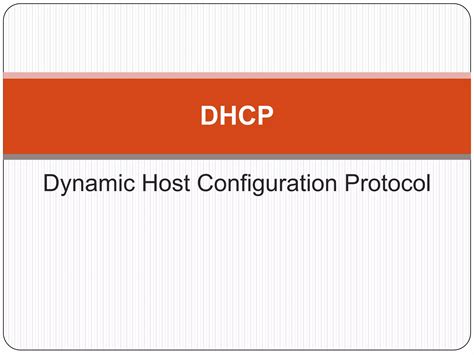 Dhcp Ppt Pptx Computer Networking Computing