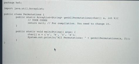 solved problem 4 all permutations 25 description given a