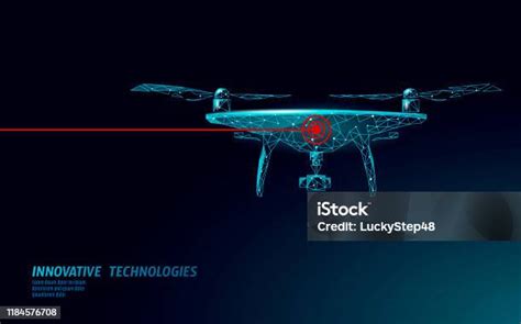 아니 드론 낮은 폴리 배너 템플릿 무인 항공기 의 규제 하늘 배달 법 금지 항공기 카메라 개인 정보 보호 개인 영역 정보 보안 다각형 벡터 일러스트레이션 무인 항공기에 대한