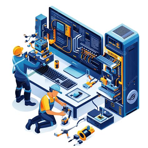 Technical Support Guys Working On Repairing Computer Hardware Hour