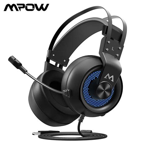 Mpow EG Gaming Headset USB Wired Over Ear Gaming Headphones With Microphone Volume Control