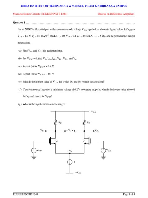 Tutorial 1 Pdf Semiconductor Devices Electrical Circuits