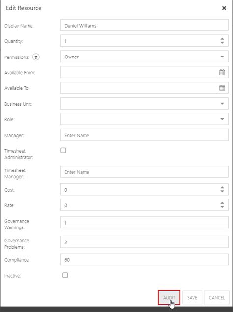 Audit Resources Support