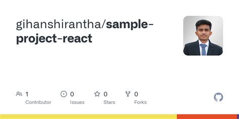 Github Gihanshiranthasample Project React