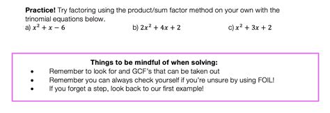 How To Factor Quadratic Equations Algebra Math Lessons