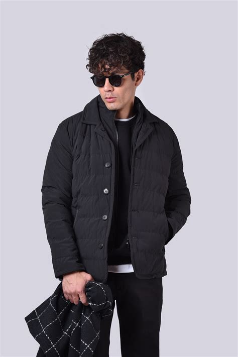 کاپشن کوتاه ساده مردانه فروشگاه اینترنتی بادی اسپینر