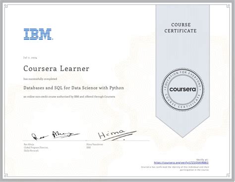 Isabel R On Linkedin Dataengineering Datascience Sql Ibm Coursera