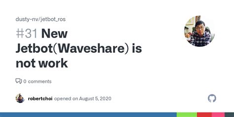New Jetbot Waveshare Is Not Work Issue Dusty Nv Jetbot Ros GitHub