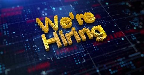 pixelated word we re hiring backgrounds motion graphics ft analysis and binary code envato