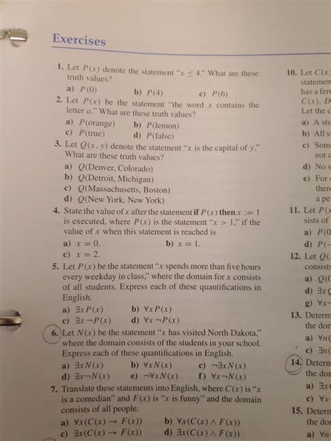 Solved Exercises 1 Let P X Denote The Statement X