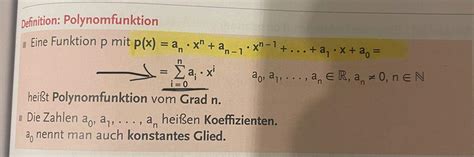 Wie Spricht Man Diese Aussageform Für Polynomfunktionen Aus Und Was