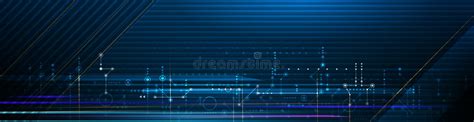 Vector Abstract Circuit Board Illustration High Tech Computer Engineering Science And