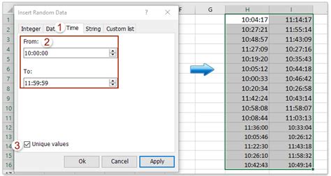 How To Insert Random Integer Numbers Between Two Numbers Without Repeats In Excel