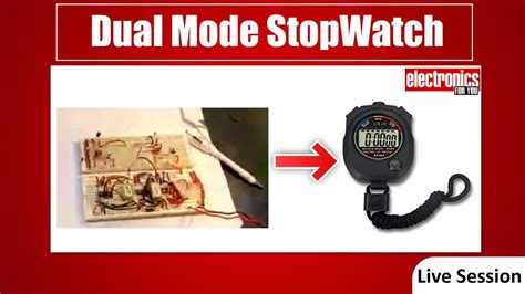 Build A Digital Dual Stopwatch Capable Of Measuring Two Independent Time Intervals Youtube