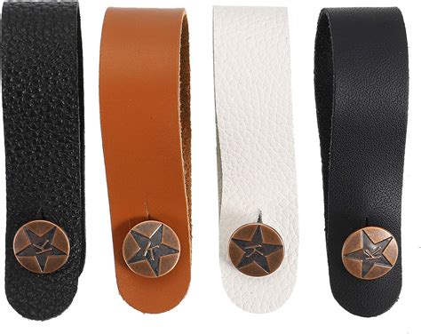 Milisten 4pcs Guitar Strap Hook Leather Neck Guitar Headstock Strap Tie Guitar Strap Acoustic